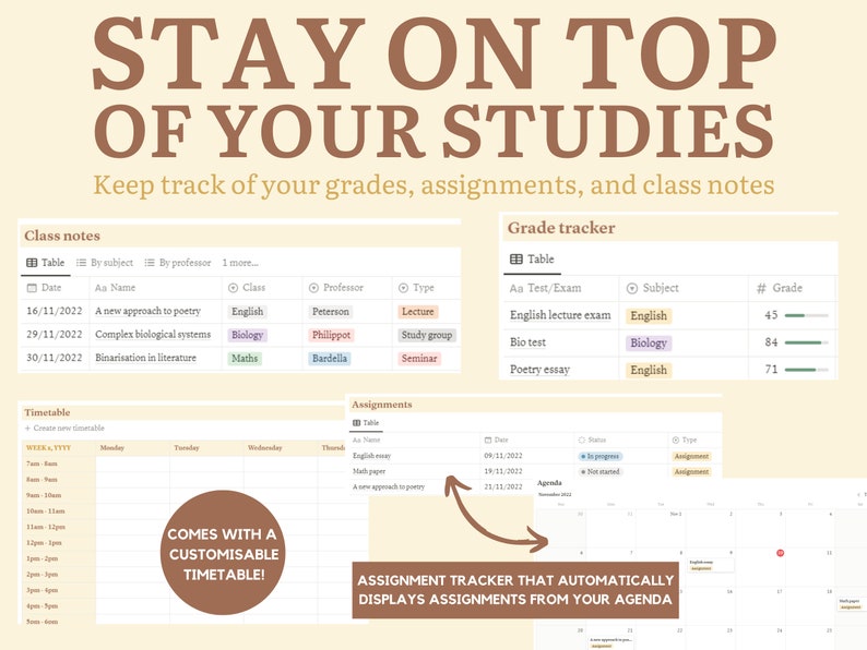 2024 Ultimate Notion Student Planner Template, Notion Student Template ...