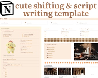 Reality Shifting Script Template Notion Extremely Detailed - Etsy