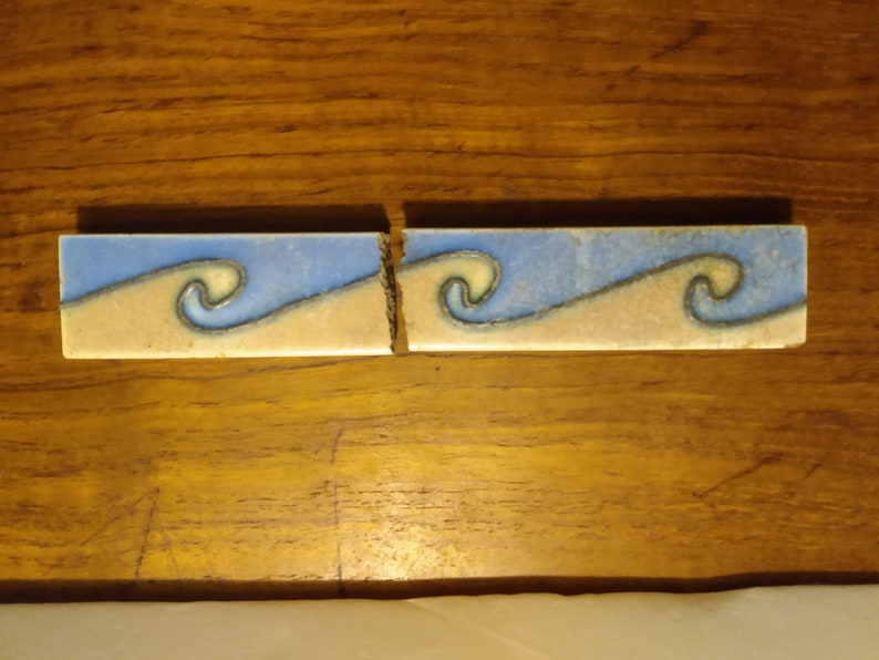 Vintage 1930s Wheeling Tile Border Ocean Waves Tiles 6 X 1 X - Etsy