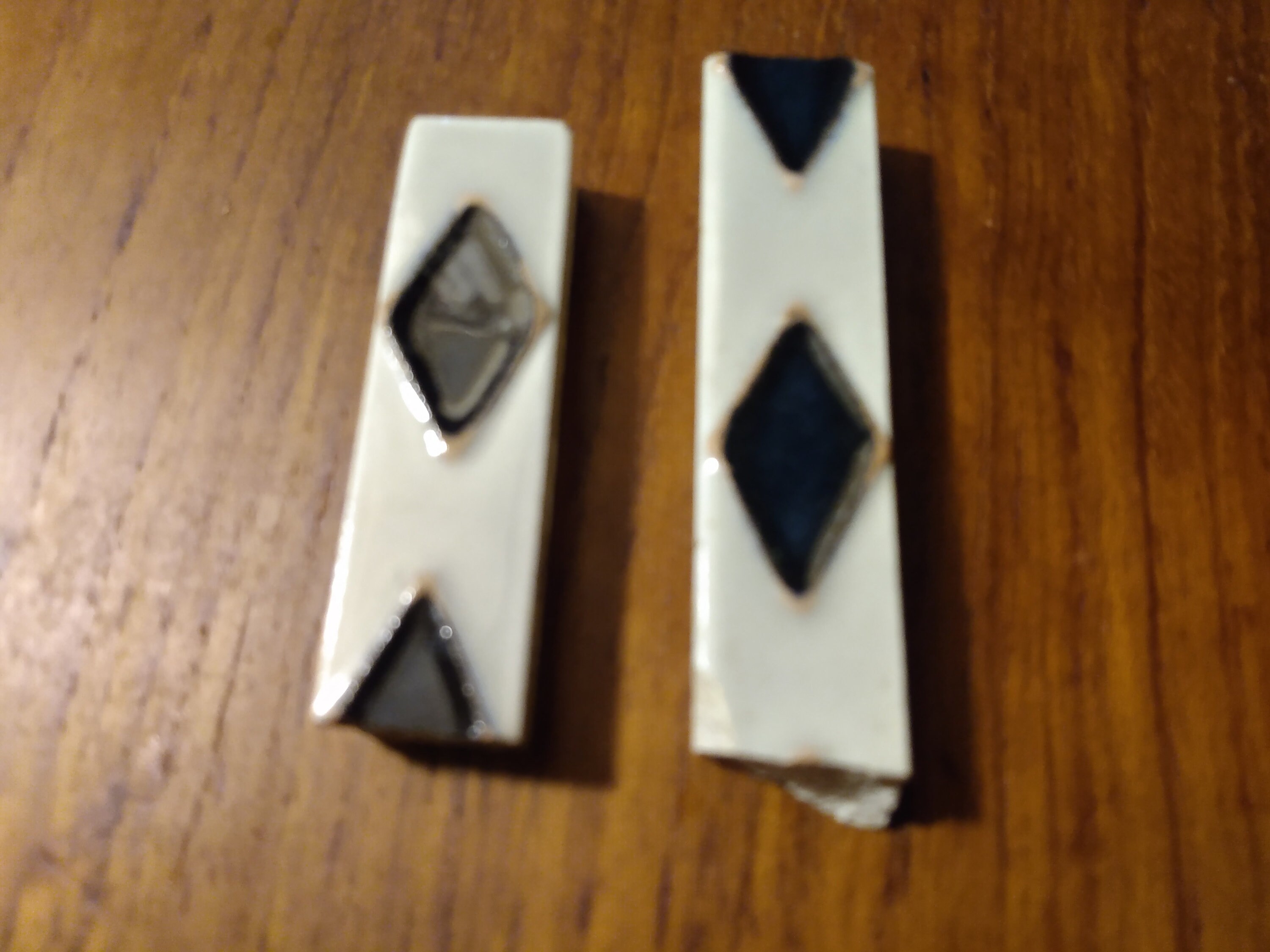 Broken Vintage Wheeling Border Tiles, Pencil Tiles, And/or Liner Tiles ...