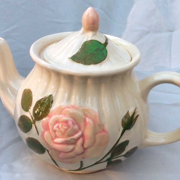 Pink Rose Teapot - Etsy
