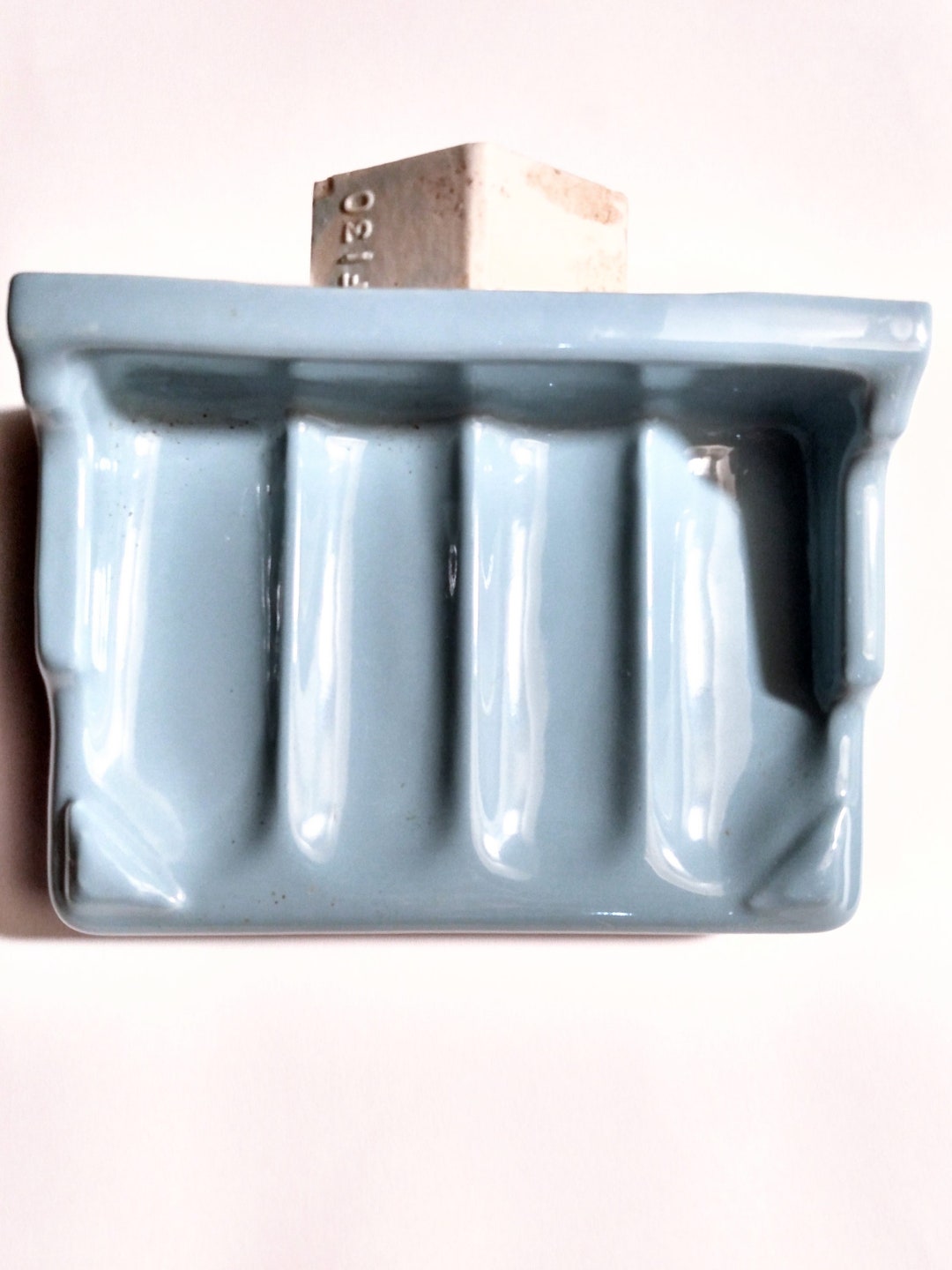 Vintage Fairfacts Powder Blue Ceramic Soap Dish: 1920s-30s Bathroom ...