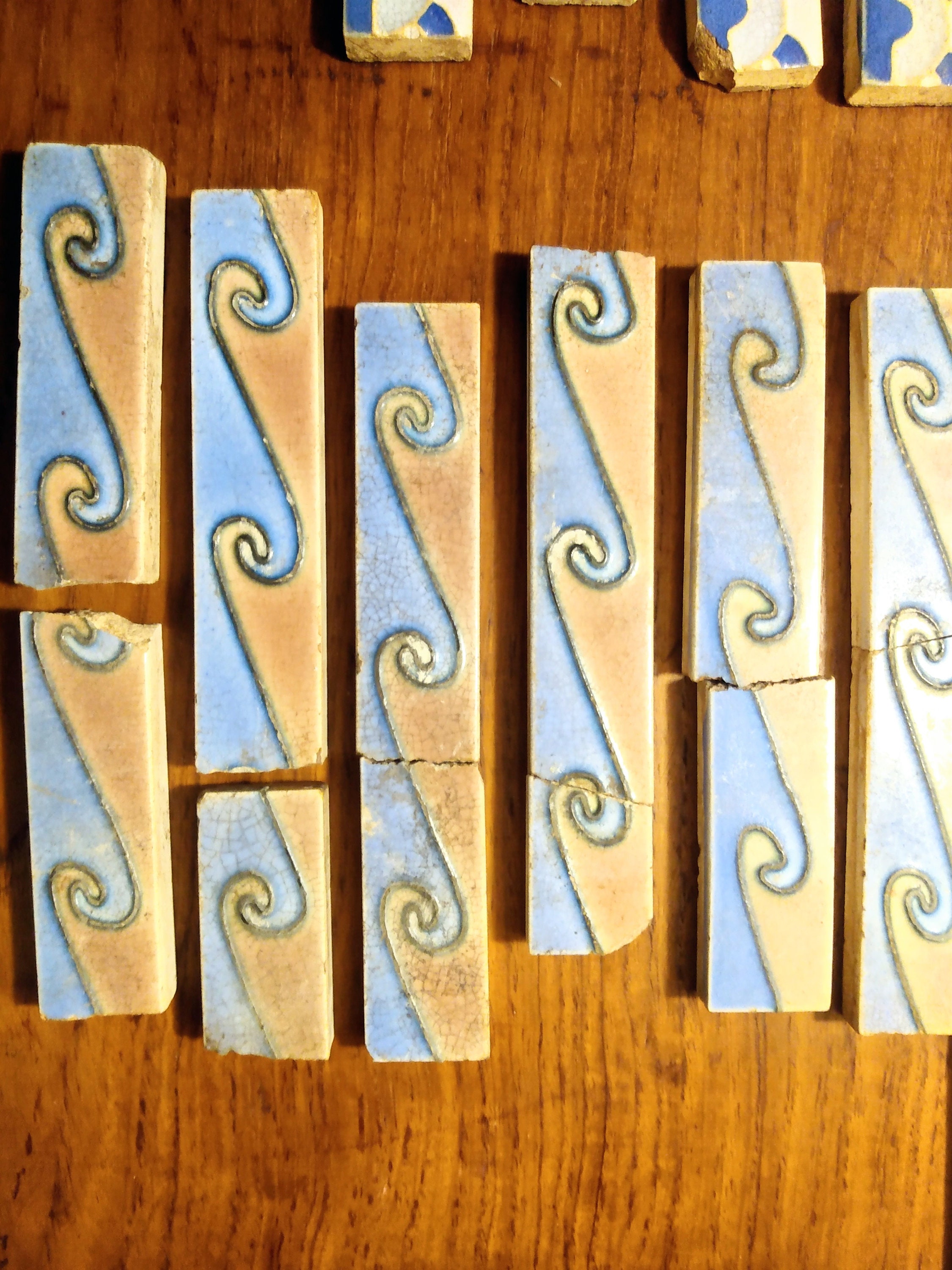 Vintage 1930s Wheeling Tile Border Ocean Waves Tiles 6 X 1 X - Etsy