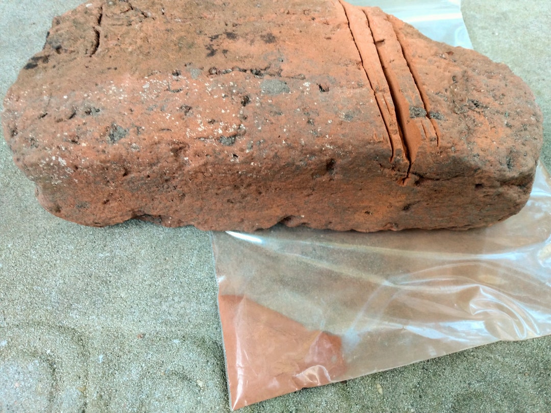 5 Gr. Redding Old Red Brick Dust, 1878 Grave Brick, New Orleans ...