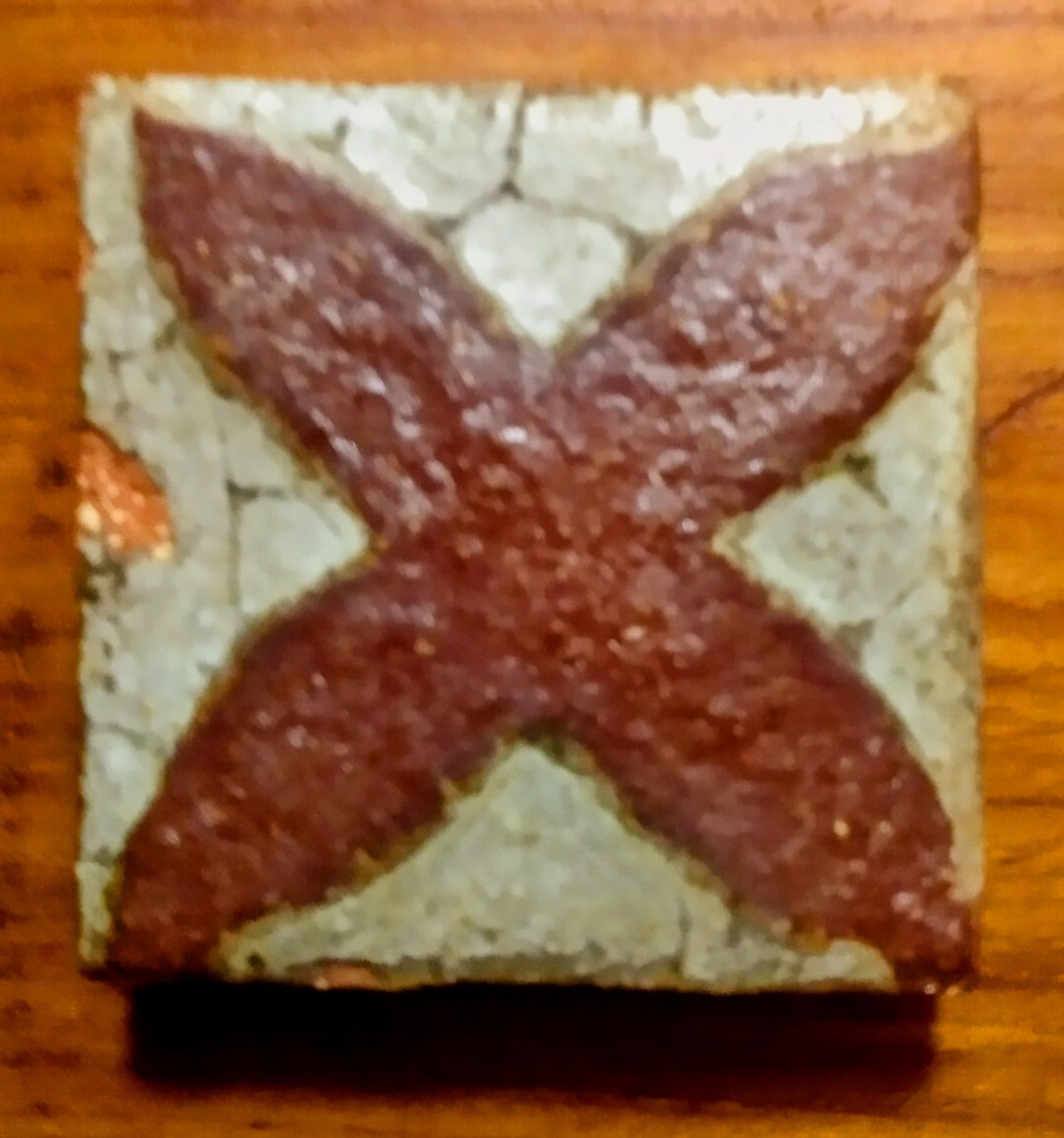 Curdled Glaze, Greenish, Unmarked, Looks Like Grueby Leaf to Me, More ...