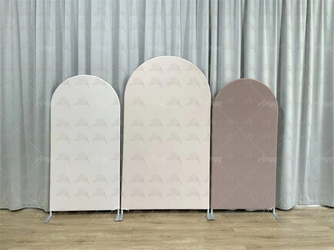 Solid Color Arch Backdrops Tan Beige Birthday Chiara Wall Backdrop ...