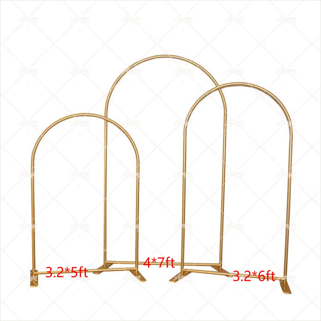 Golden Arch Metal Stand Kit Custom Arch Backdrop Cover Chiara Wall ...