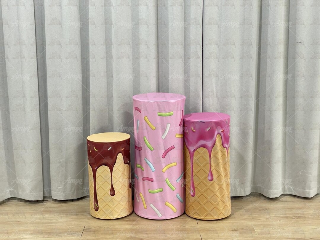Sweet Candy Collapsible Pedestal Table Cover Cylinder Stand for Party ...