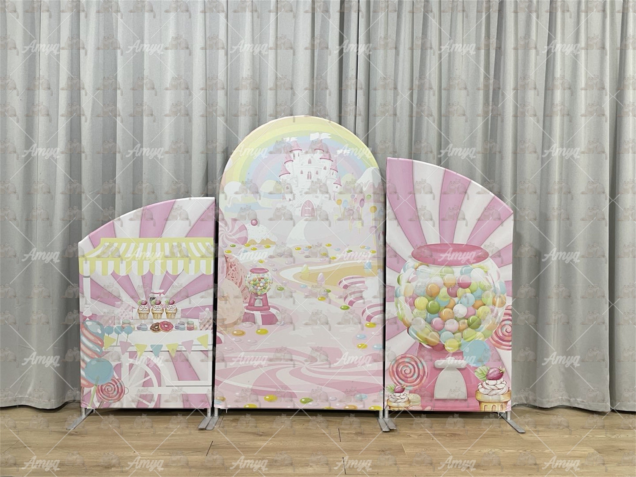 Candy Land Arch Backdrop Stand Rainbow Castle Chiara Wall - Etsy
