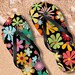 Cute Flip Flops, 60s-70s, Seasonal Retro Flipflops, 70s Retro Hippie ...