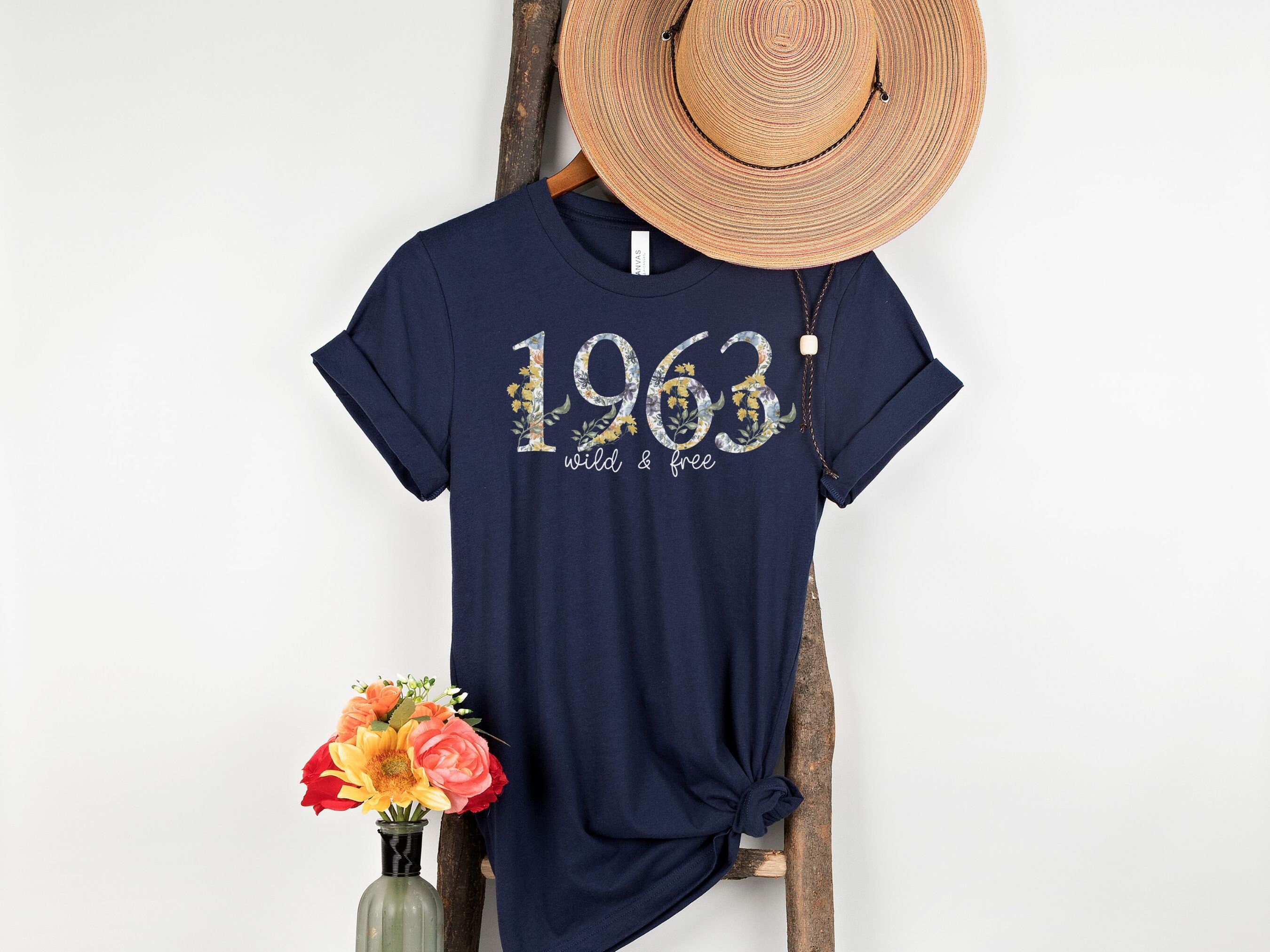60th Birthday Shirt, Vintage 1963 Shirt, 60th Birthday Gift for Women ...