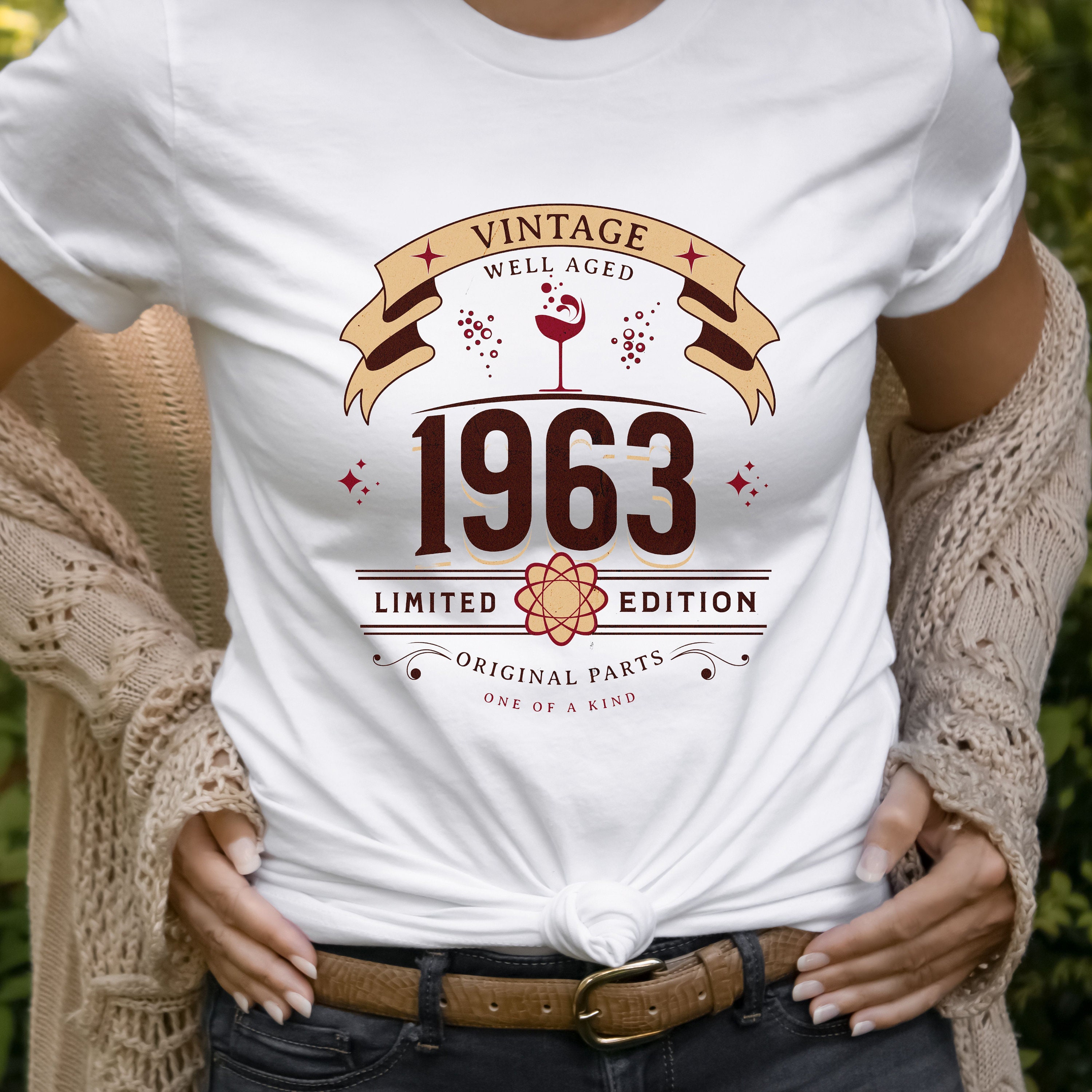 60th Birthday Shirt, 1963 Classic Woman Shirt, Well Aged 1963 Tee, 60th ...