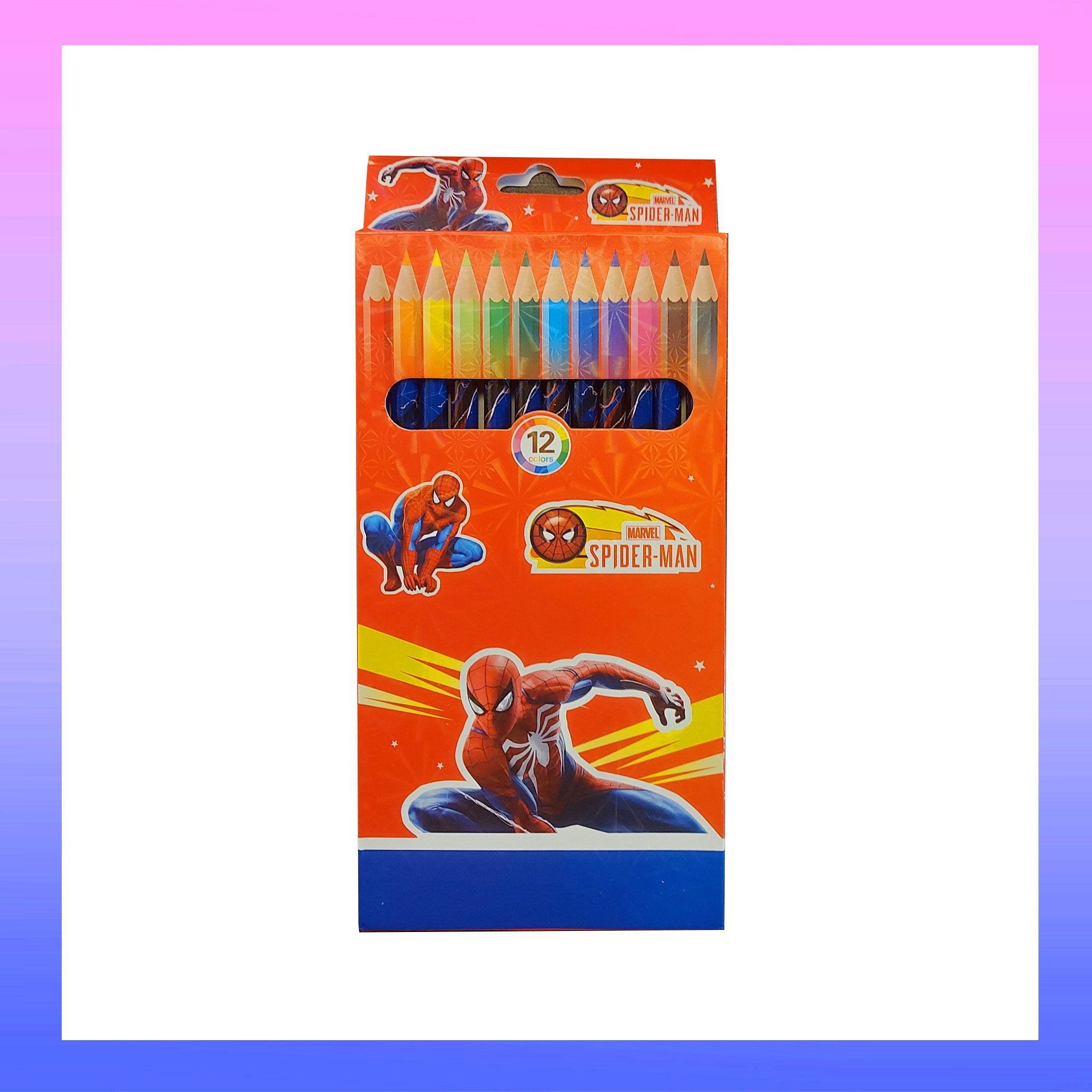 12 Colors Disney Mickey Mouse Frozen Pencil Cute Animation Theme ...