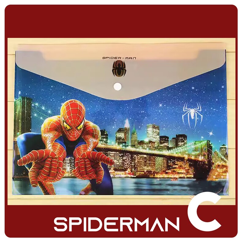 Elsa Frozen and Marvel Spiderman A4 Folder, Superheroes, Favors Games ...