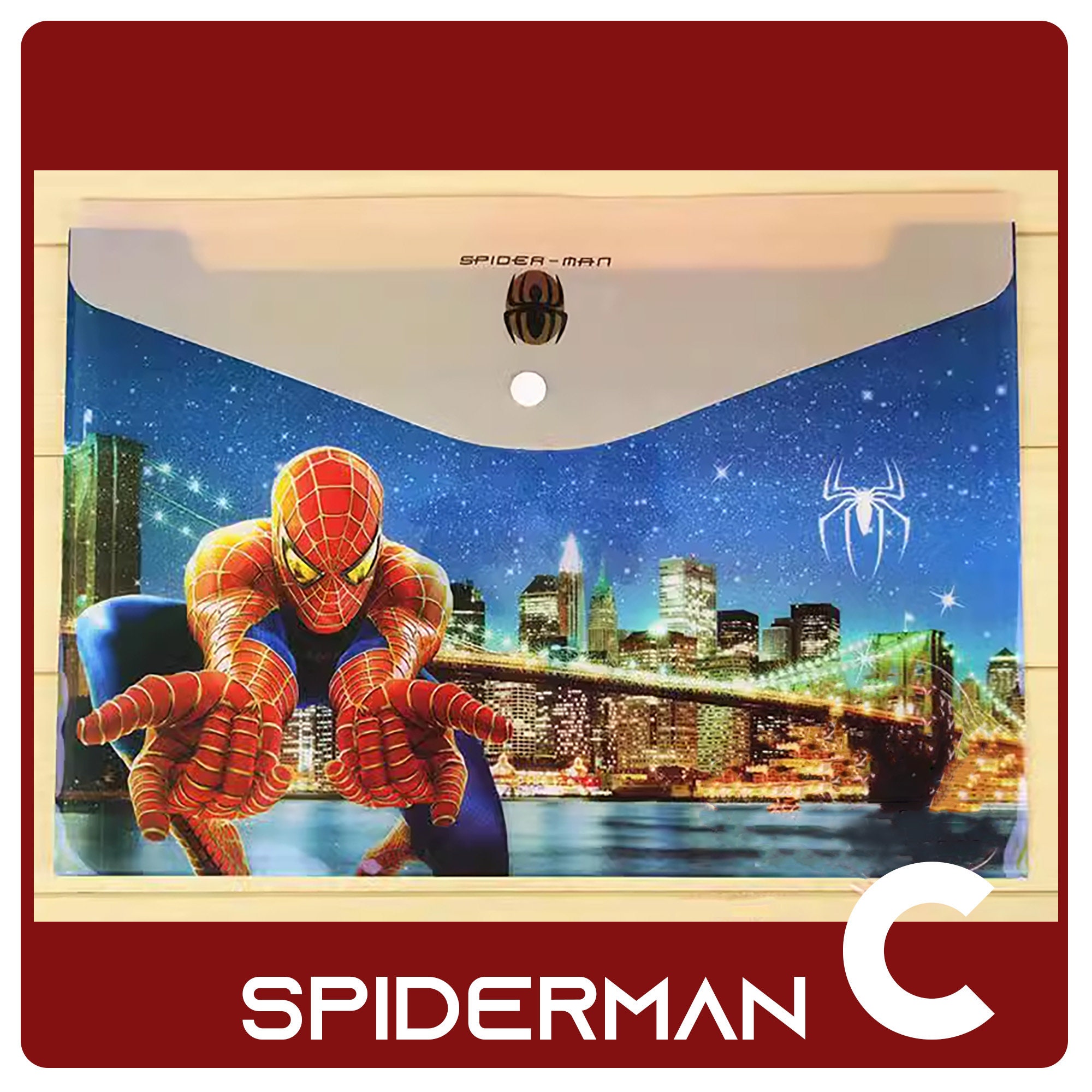 Elsa Frozen and Marvel Spiderman A4 Folder, Superheroes, Favors Games ...