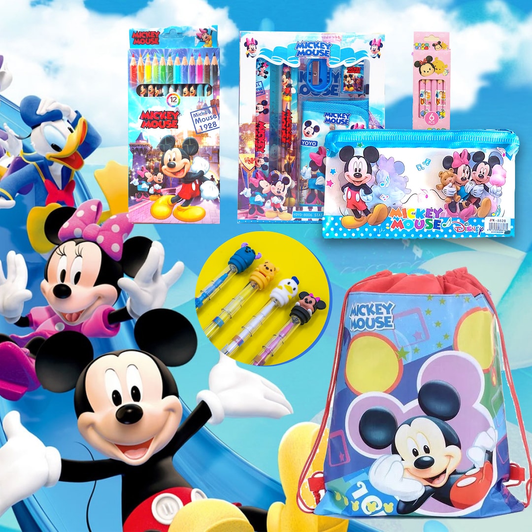 Disney Mickey Mouse Cartoon Children Birthday Gift Ruler Pencil ...