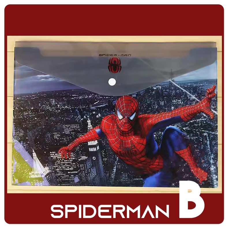 Elsa Frozen and Marvel Spiderman A4 Folder, Superheroes, Favors Games ...