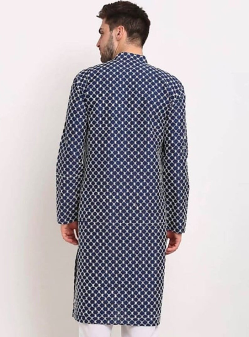 Diwali Festival Kurta Chicken Embroidery Work Kurta 100% Cotton Kurta ...