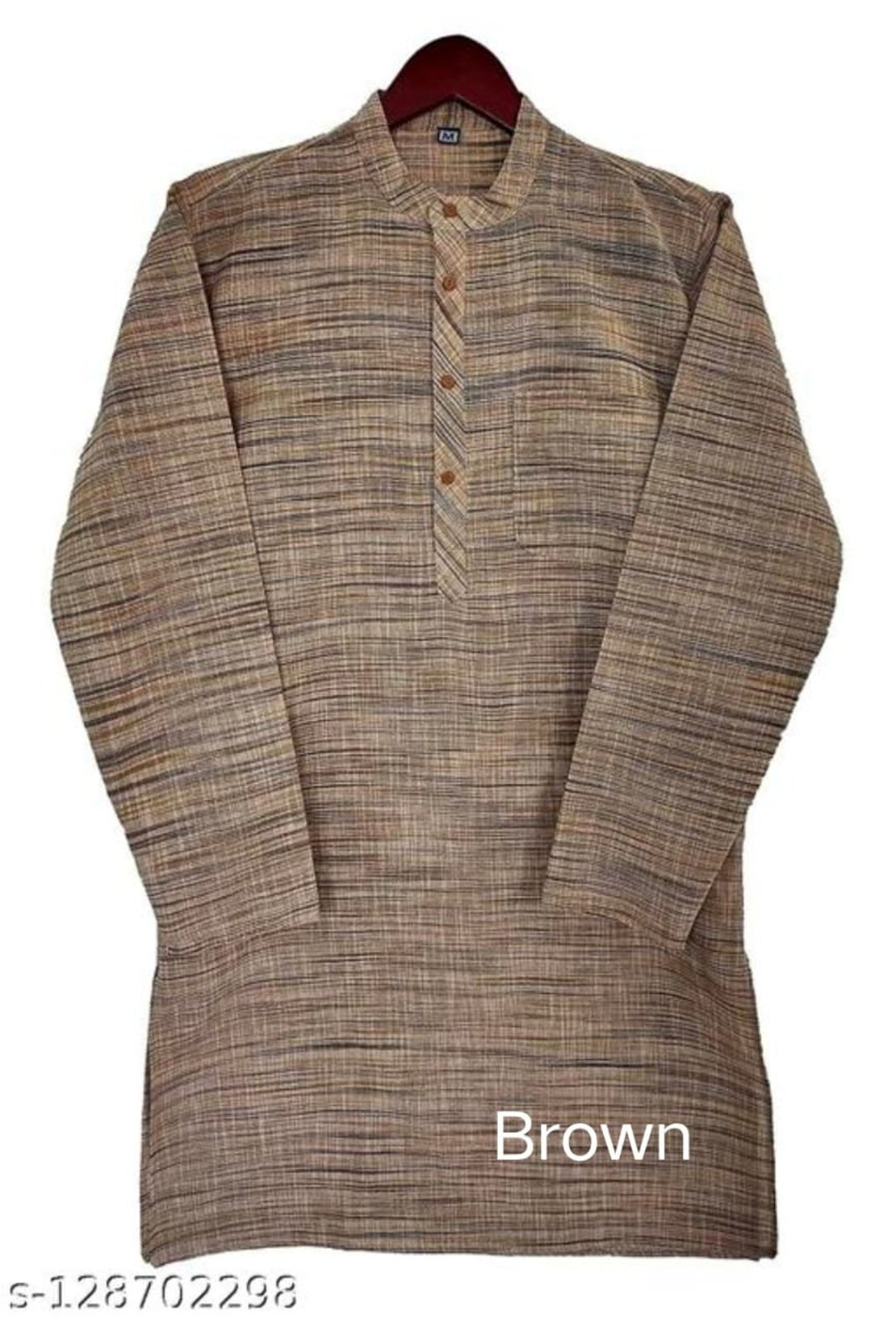 Indian Mens Cotton Khadi Kurta 100% Cotton Handmade Kurta Traditional ...