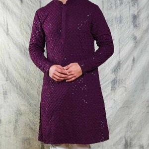 Eid Festival Cikvens Kurta Pajama Set, Mens Kurta Pajama,dark Vain ...