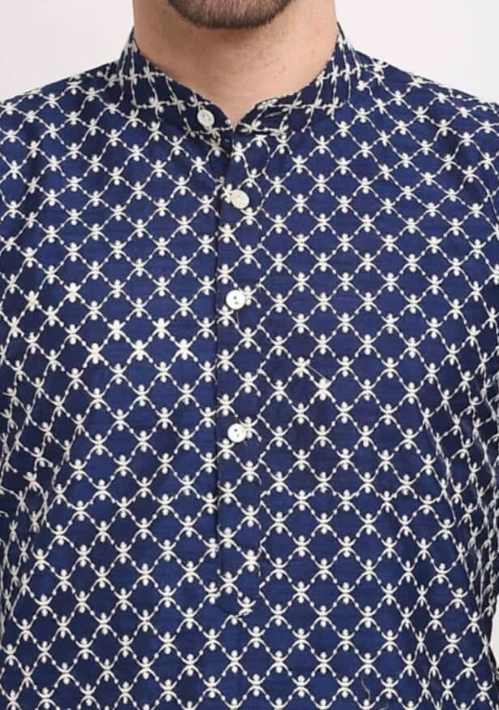 Diwali Festival Kurta Chicken Embroidery Work Kurta 100% Cotton Kurta ...