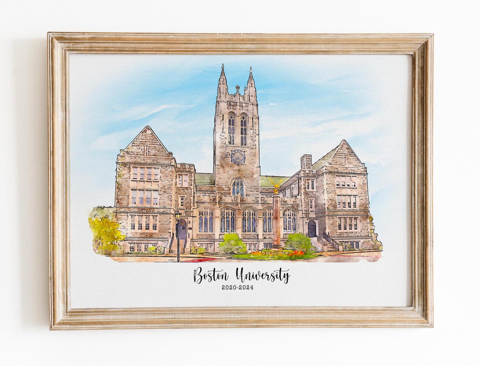 Custom University Portrait, College Portrait, High School Portrait ...