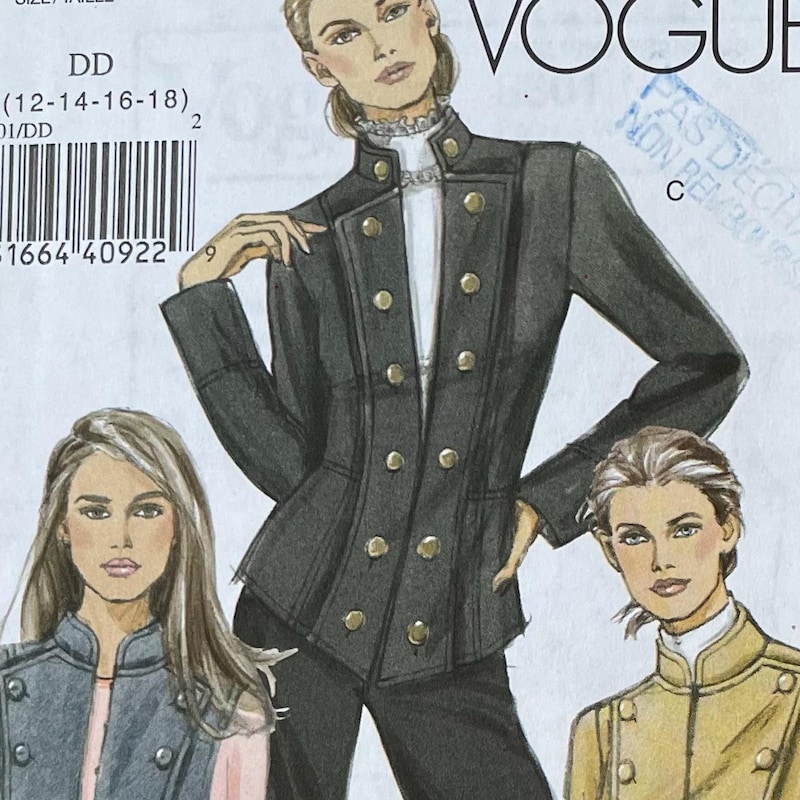 Military Jacket Pattern - Etsy