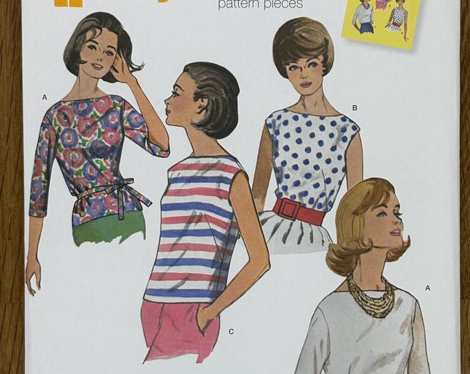 Simplicity 1364, Women's Size (8-10-12-14-16), Misses' Jiffy Blouses ...