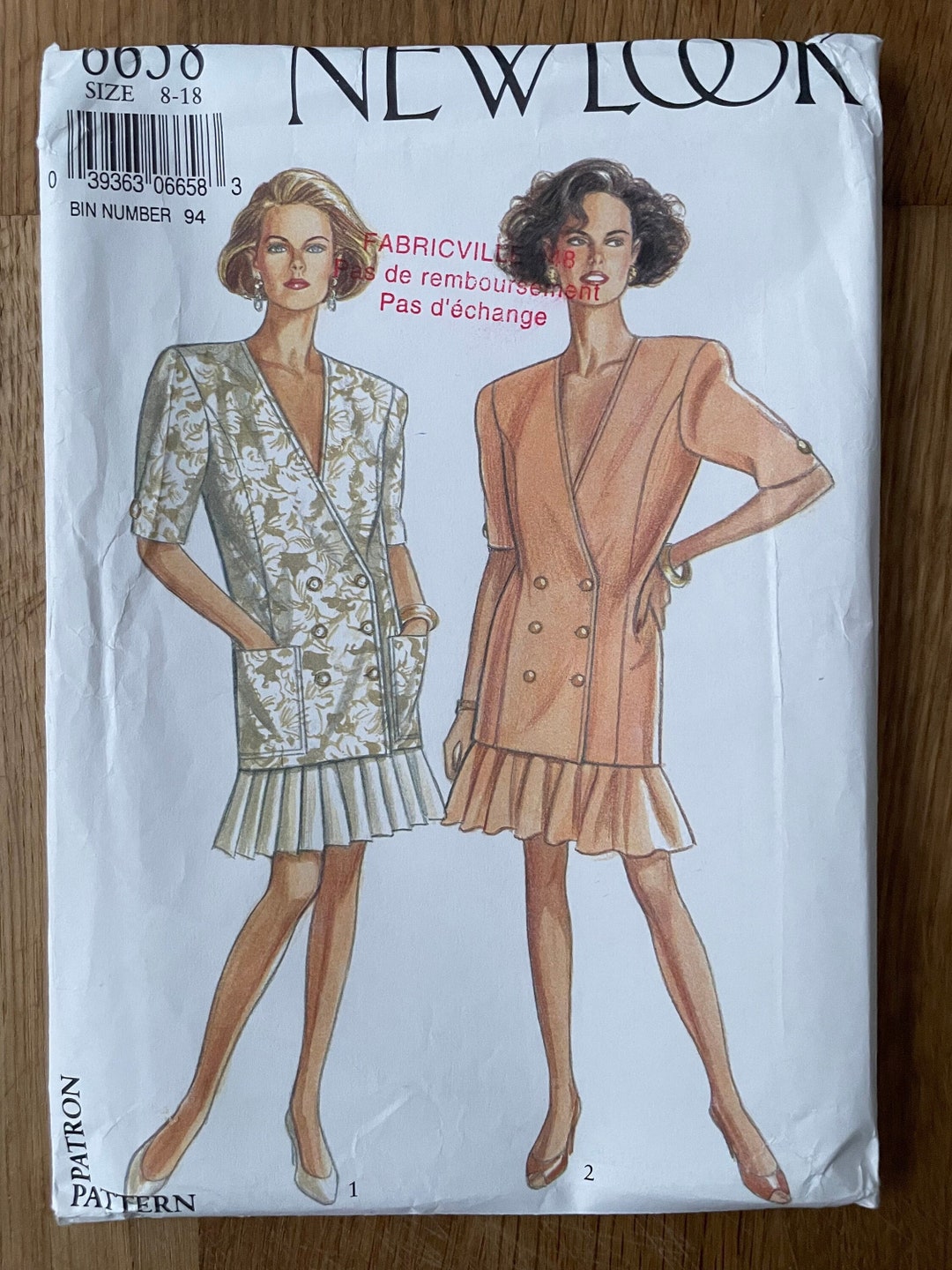 New Look 6658, Size( 8-18), Bust ( 31-40), Jacket and Skirt, Women’s 90 ...