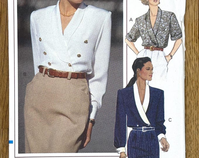 Easy Vogue Sewing Pattern for Womens Jackets, Button Front Jacket ...