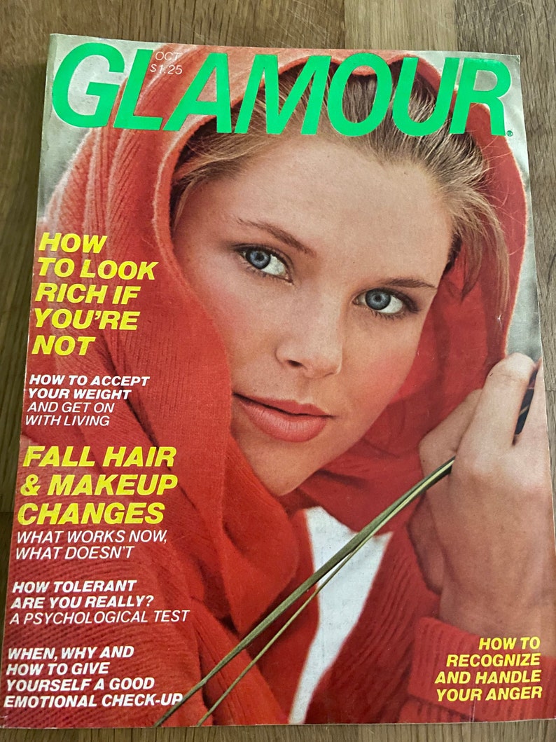 Glamour Magazine, October 1976 - Etsy