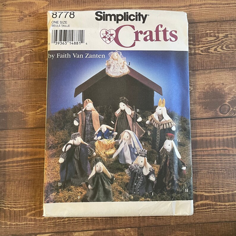 Simplicity Craft Pattern 8778/ Bunny Nativity / by Faith Van Zanten ...