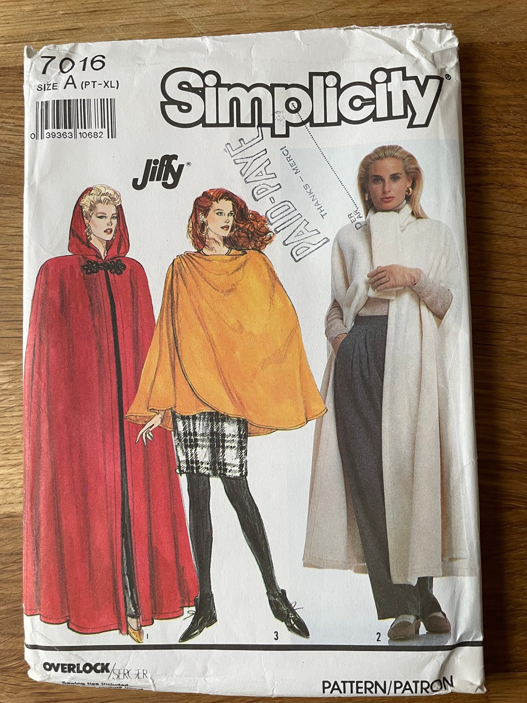 Simplicity Pattern 7016, Women’s All Size (pt-xl), Petite Unlined Cape ...