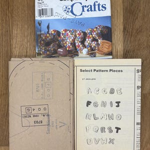 Simplicity Crafts 8793, Stuffed Alphabet Pillows, 13" (33cm) , Uncut ...