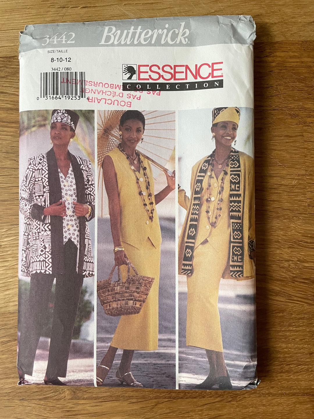 Butterick Pattern 3442, Womens Size 8-10-12, Jacket, Top, Skirt, Pants ...