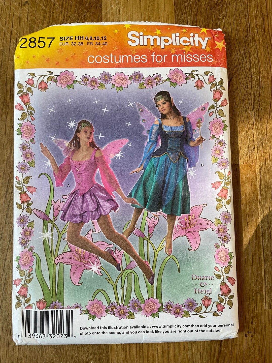 Simplicity 2857, Size (6-12), Fairies Costumes, Women’s Uncut Sewing ...