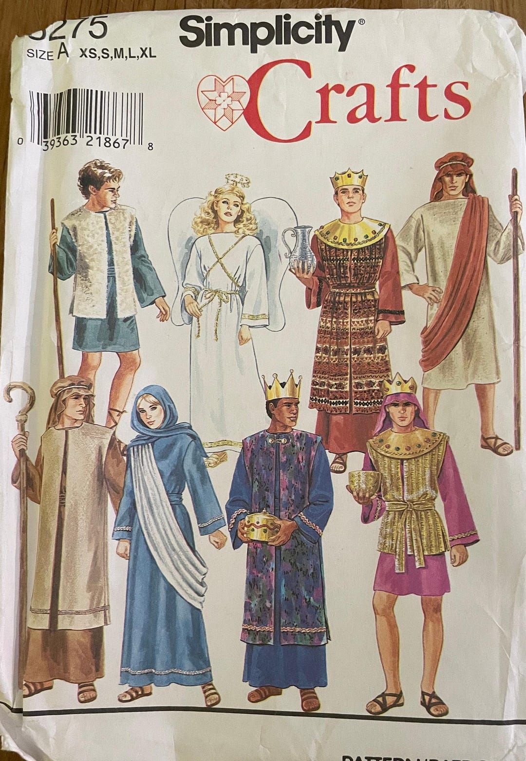 Simplicity 8275/8152, All Sizes, Nativity Costumes, 1992 Uncut Sewing ...