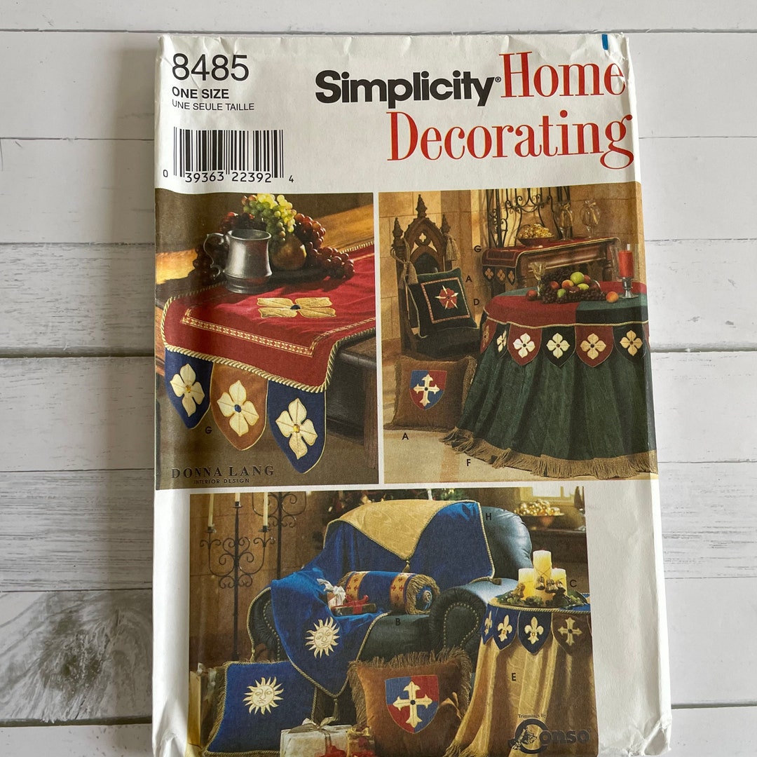 Simplicity Pattern 8485 Medieval Home Decorating Table Runner Table ...