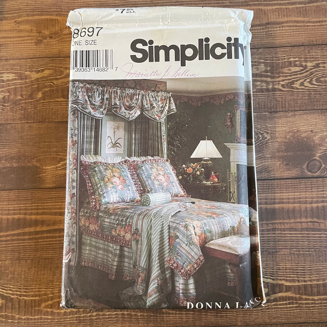 Simplicity Pattern # 8697 / Donna Lang / Lap Robe, Picture Holder ...