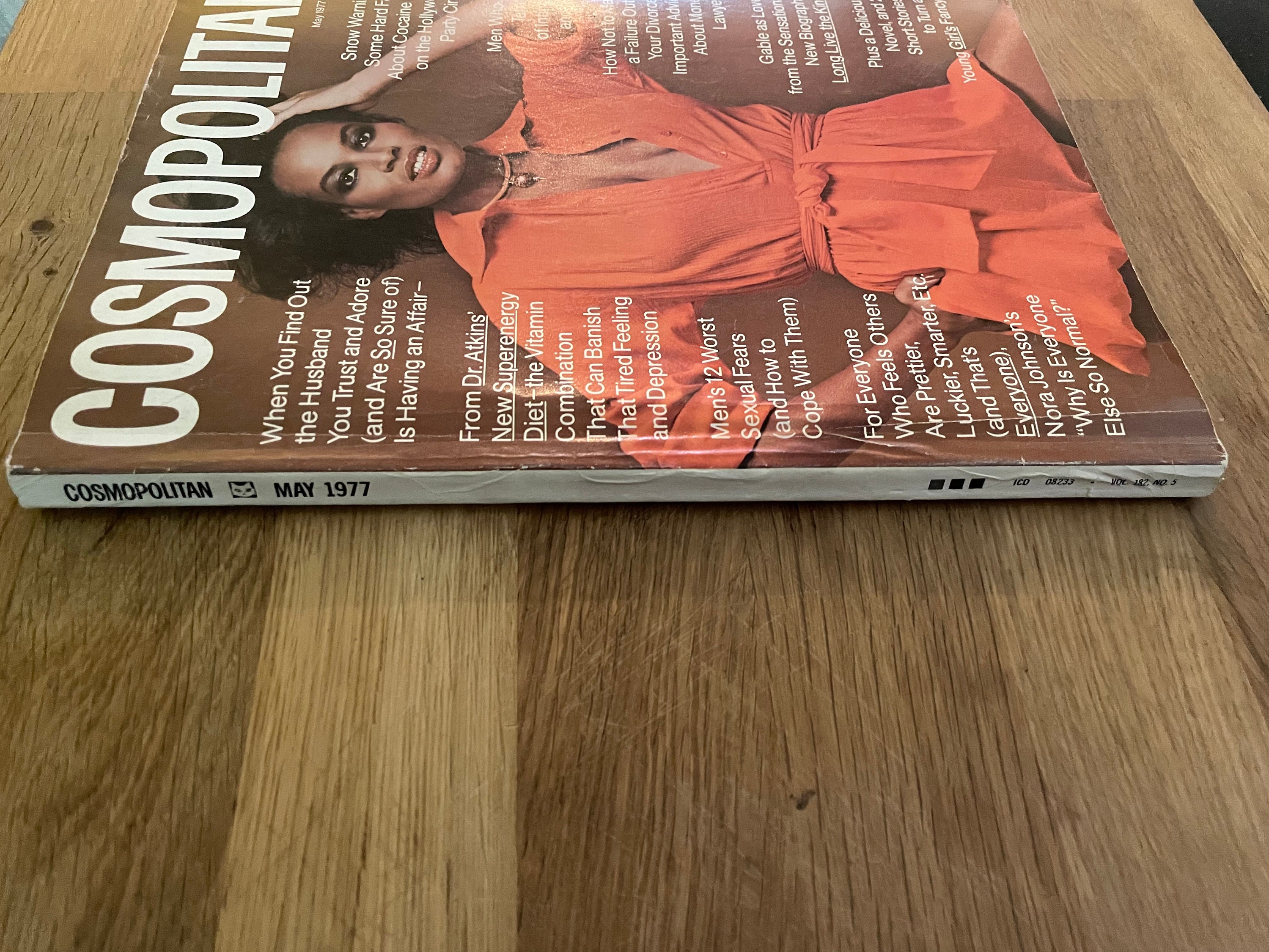 Cosmopolitan Magazine, May 1977 Cover Julie Woodson - Etsy