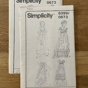 Simplicity 8399/0673, Size (4-6-8)/ (10-12-14)/(16-18-20), Women’s ...