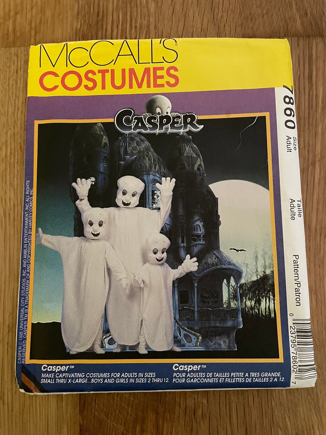 Mccalls 7860/8942, Child’s Teens’ and Adults Casper Costumes, 1995 - Etsy