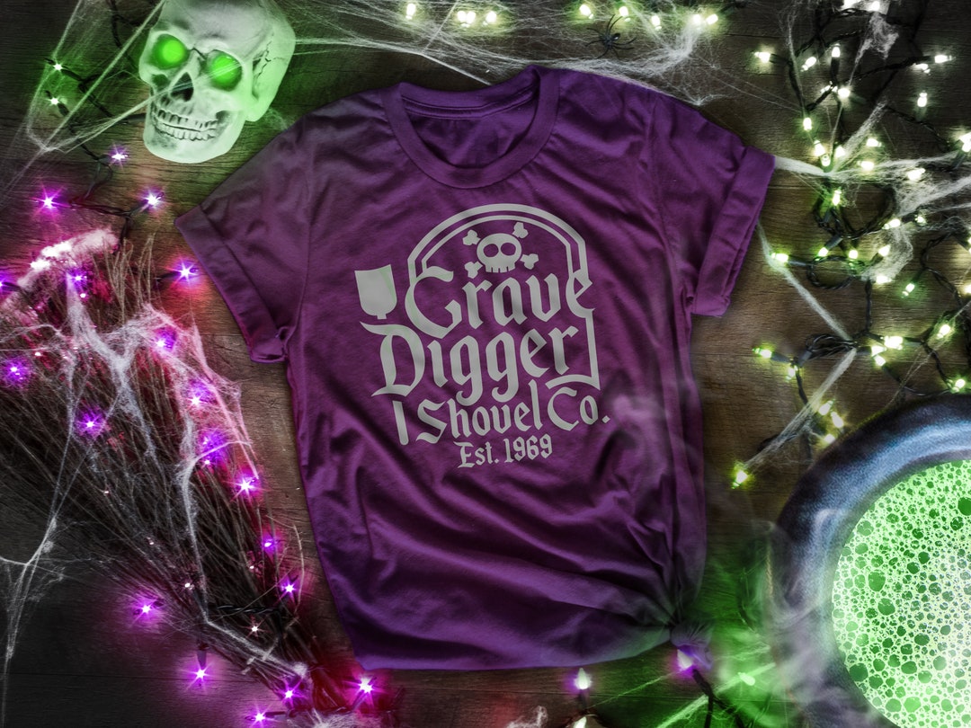 Ghoulish and Spooky Grave Digger Shovel Company Halloween Themed ...