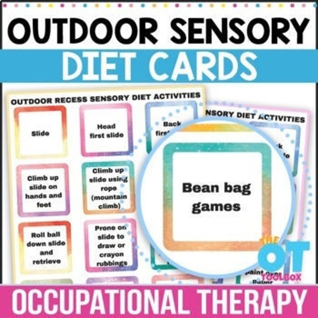 Outdoor Sensory Diet Cards - Etsy