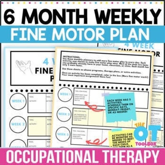 Weekly Fine Motor Plan - Etsy