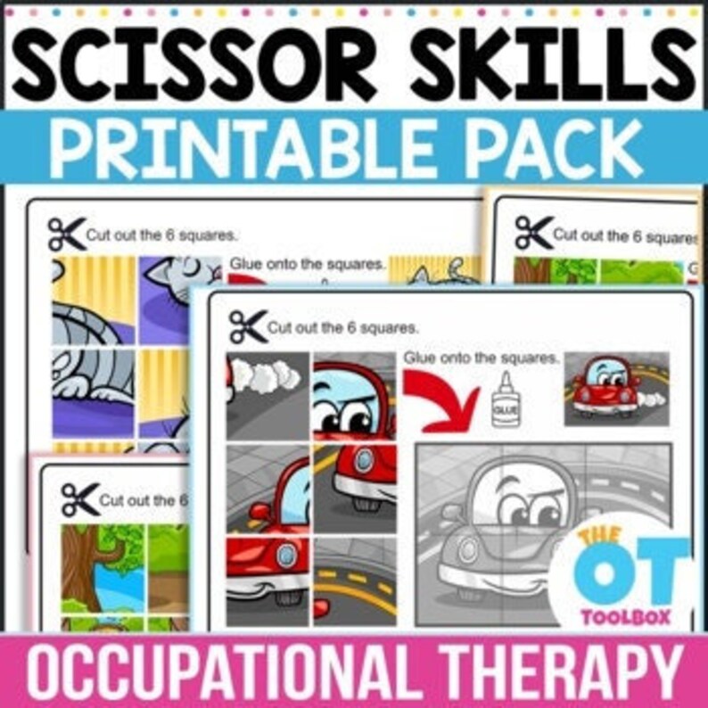 Scissor Skills Printable Pack - Etsy