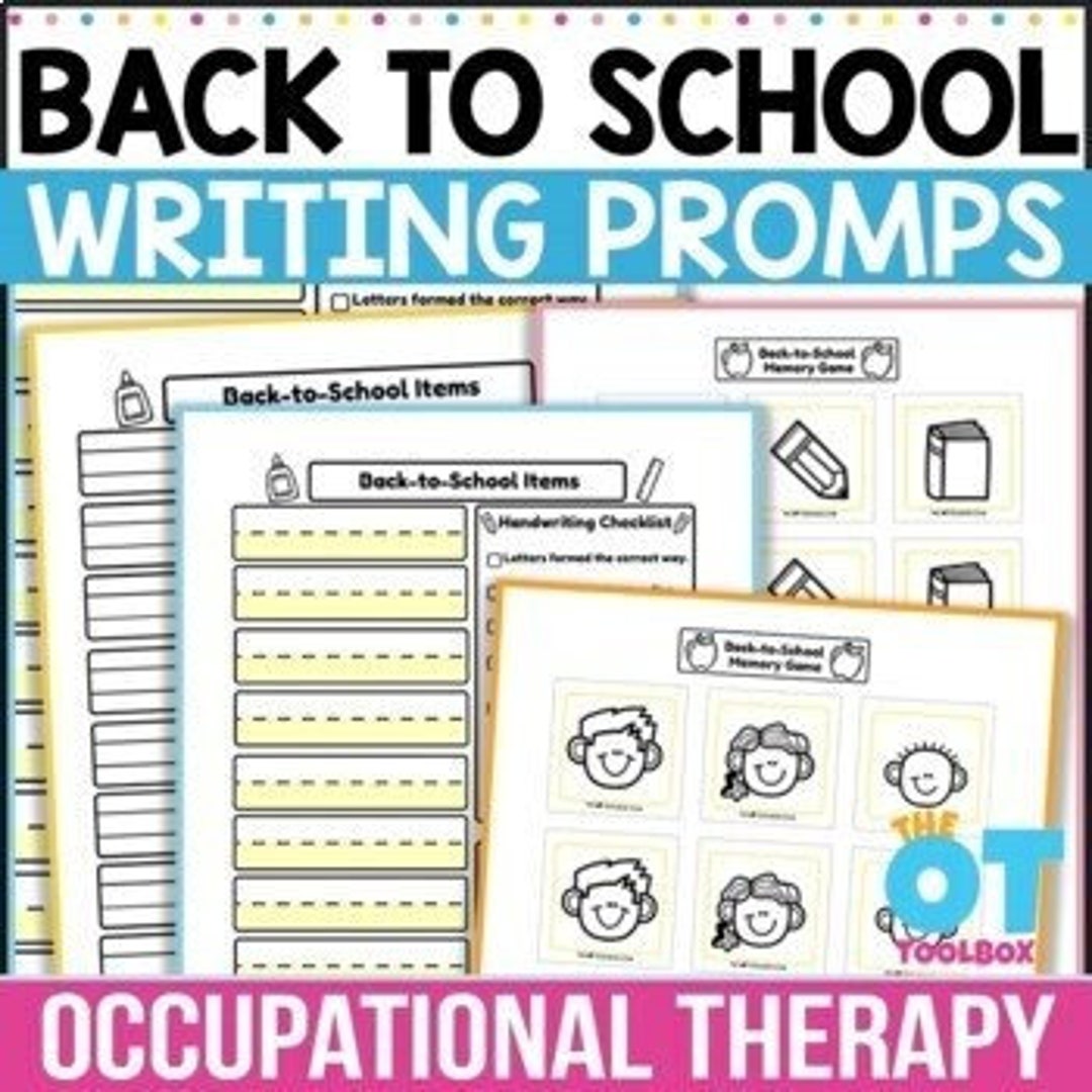 Back to School Writing Prompts and Memory Game - Etsy