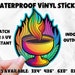 Rainbow Unitarian Universalist Flaming Chalice Sticker, Waterproof UU ...