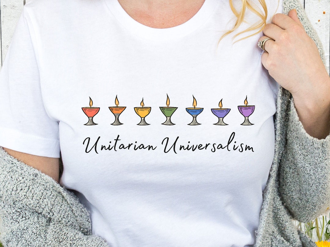 Rainbow Flaming Chalices Unitarian Universalism T-shirt, UU Gift Tshirt ...