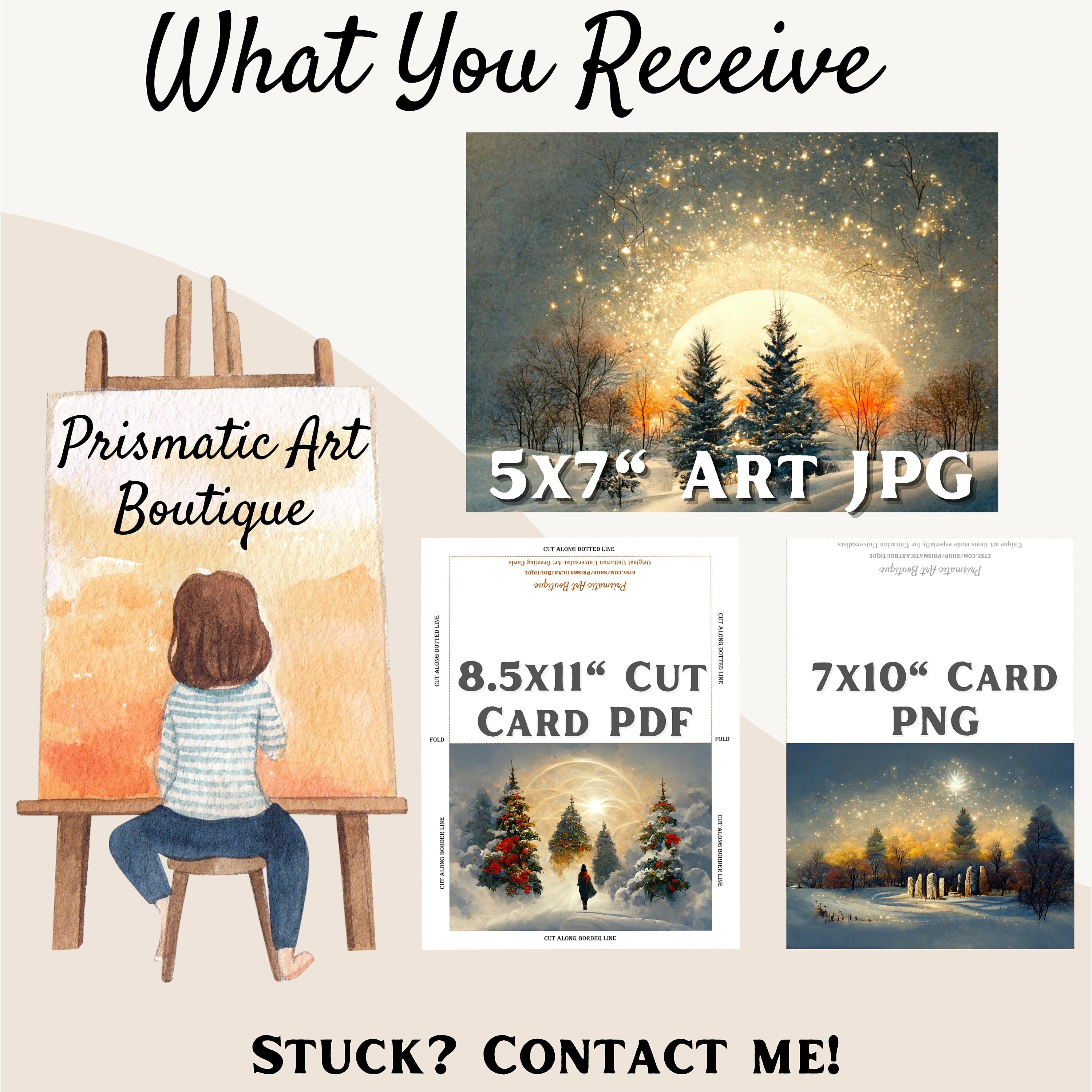 Printable Happy Winter Solstice Greeting Card Unitarian - Etsy